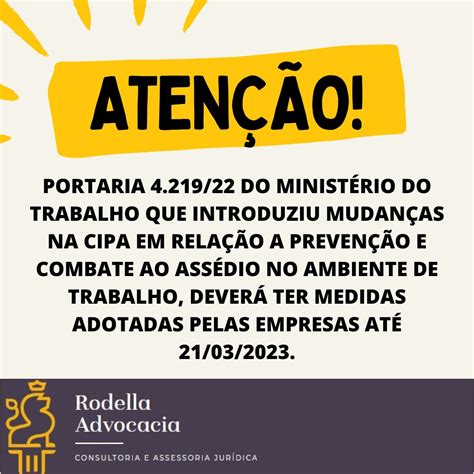 MudanÇas Na Cipa ComissÃo Interna De PreveÇÃo De Acidentes