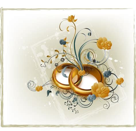 Anillos de bodas ilustración del vector Imagen de divinamente 13011771