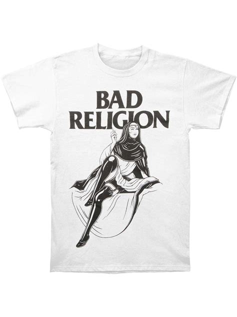 Bad Religion Bad Religion Mens Sexy Nun T Shirt White