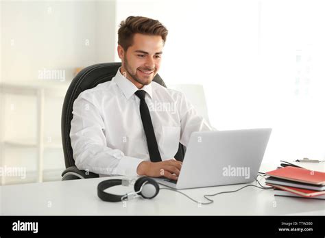 Man Working In Office