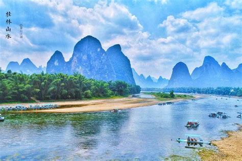 二十元背景图就在桂林的这个小镇上随手一拍就是一幅写意画 漓江