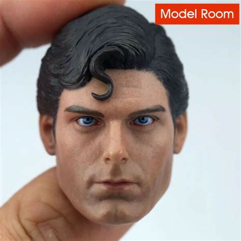 In Stock 16 Super Hero Christopher Reeve Head Sculpt Carving Model For