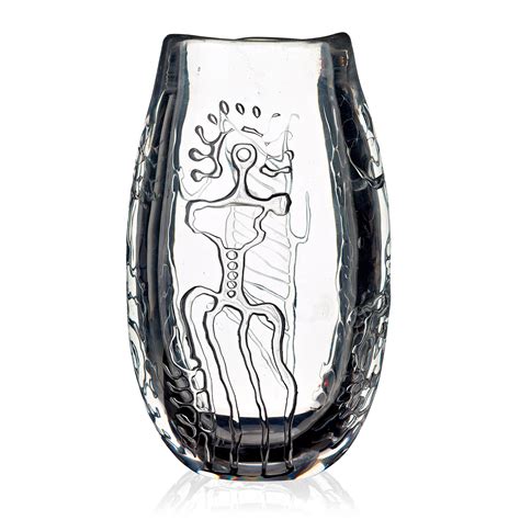 Edvin Öhrström An Ariel Glass Vase Orrefors 1953 Bukowskis