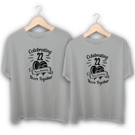 Anniversary Couple T Shirts Shoppershine