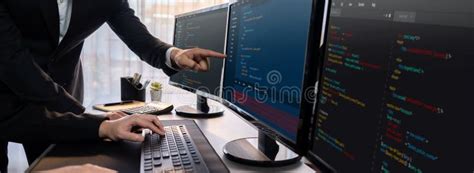 Programmer And Software Engineer Working In Tech Develop Company
