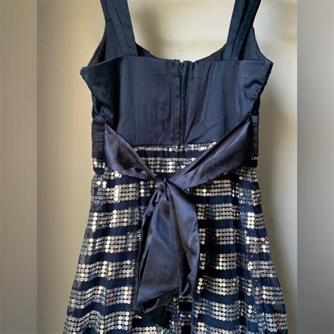 Jodi Kristopher Dresses Navy Blue Formal Dress Knee Length Poshmark