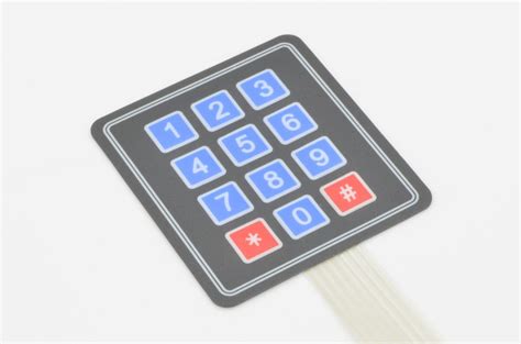 Membrane 3x4 Matrix Keypad BC Robotics