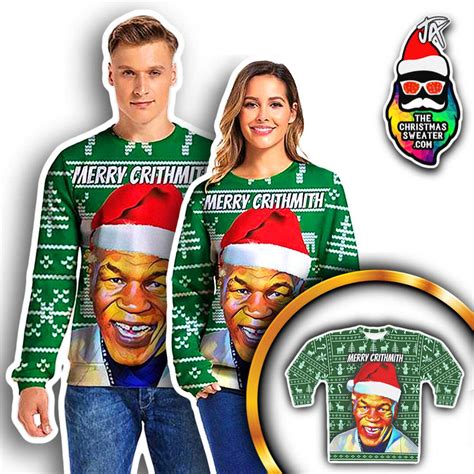 Mike Tyson Lisp Meme Mike Tyson Ugly Christmas Sweater Crithmith”