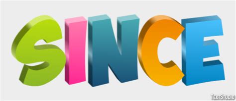 Since Text Effect And Logo Design Word