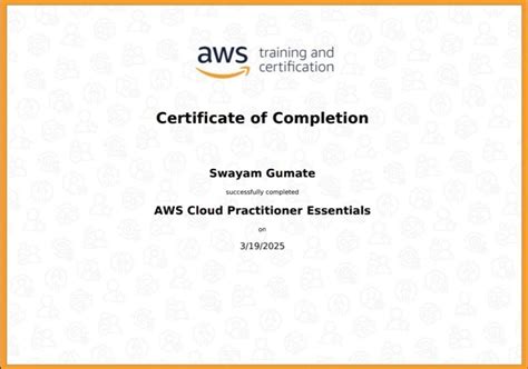 Excited To Share That I Have Successfully Completed The Aws Cloud Swayam Gumate