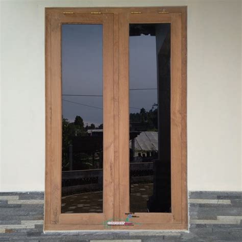 Jual Set Kusen Jendela Kayu Kamper 2 Lubang Kusen Jendela Double Kamper