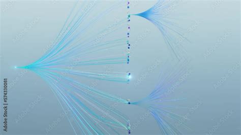 Colorful And Bright Illustrative 3d Animation Of Neural Network Concept Chatbot Artificial