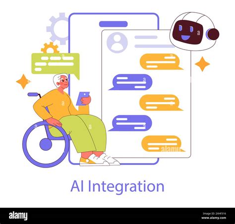 Inclusive Technology Concept Person In Wheelchair Using App With Ai