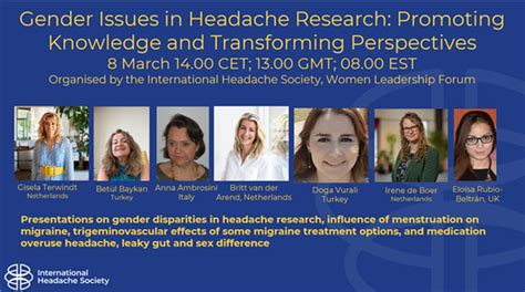 Headache Research On Linkedin Webinar Headache Gender Migraine