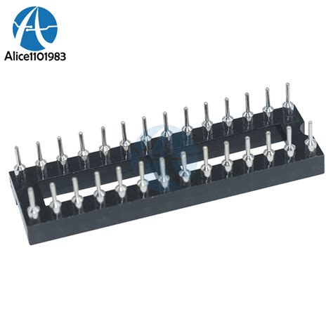 10PCS 28 Pin 28pin DIP SIP Round IC Sockets Adaptor Solder Type Narrow