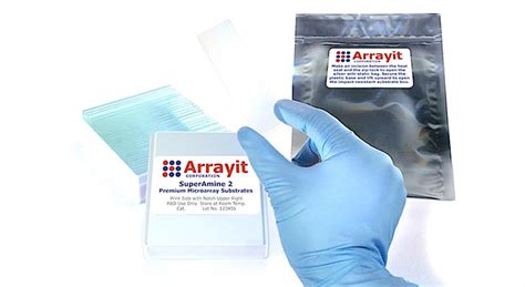 Arrayit Superamine Microarray Substrate Slides Box Of 25