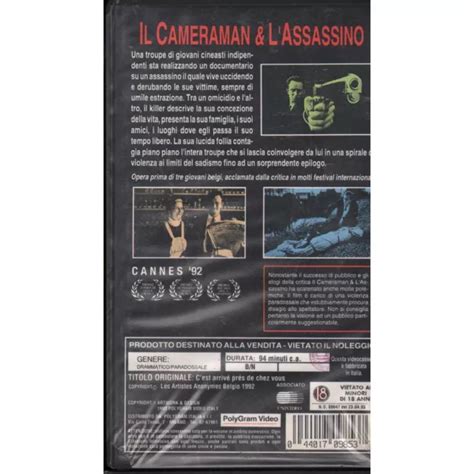 IL CAMERAMEN ET L Assassino VHS Belvaux Poelvoorde Bonzel Univideo