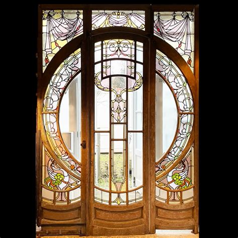 Art Nouveau Stained Glass Edwardianart Nouveau Stained Glass Lteor