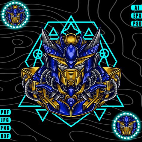 Blue Robot Design MasterBundles Blue Robot Design MasterBundles