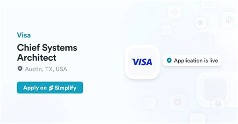 Chief Systems Architect Visa Simplify Jobs