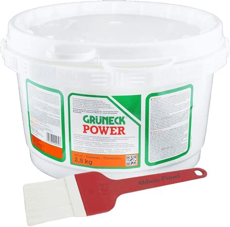 Abbeizer Set: Grüneck Power 2,5kg mit Abbeizpinsel 60mm : Amazon.de ...