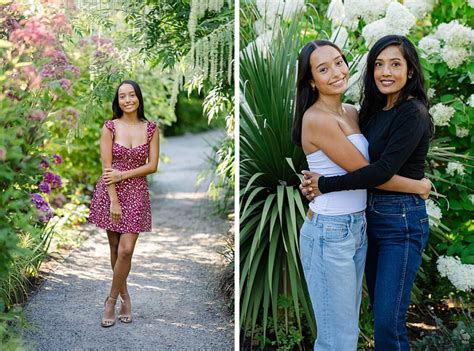 Best Friend Senior Portraits At Bellevue Botanical Garden