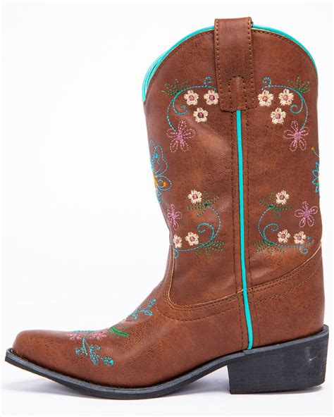 Shyanne Girls Floral Embroidery Western Boots Snip Toe Boot Barn