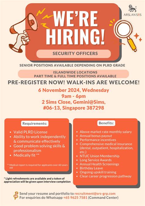 Security Singapore Hiring Parttime Fulltime Jobsg Security