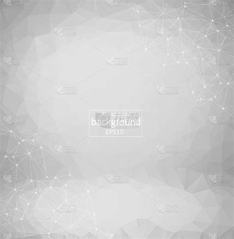 抽象几何多边形背景分子与通讯。