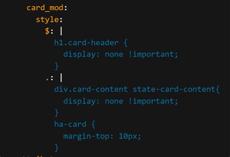 🔹 Card Mod Add Css Styles To Any Lovelace Card Page 273 Dashboards And Frontend Home