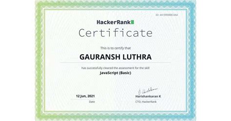 Gauransh Luthra On Linkedin Gratitude Javascript Basic Assessment