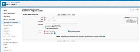 How To Add Reference Request Converted As A Button In Salesforce Influitive Support