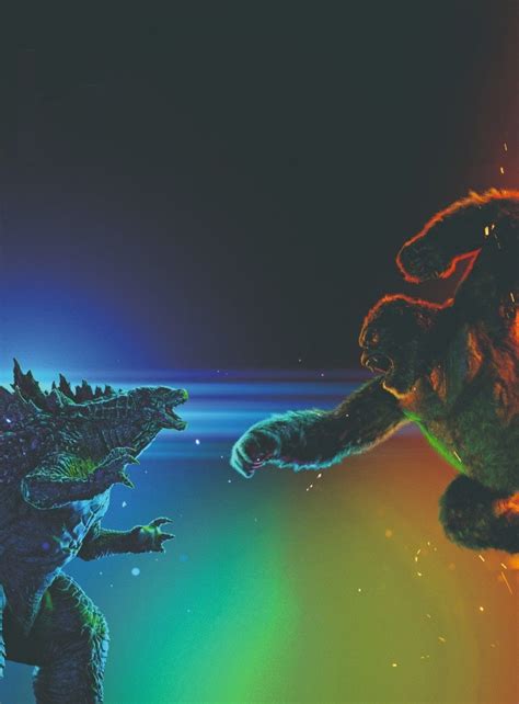 Godzilla Vs Kong Textless Poster Hd Godzilla Wallpaper Godzilla My