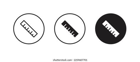 Measurement Ruler Icon Symbol Logo Illustrationeditable Stock Vector Royalty Free 2259607701