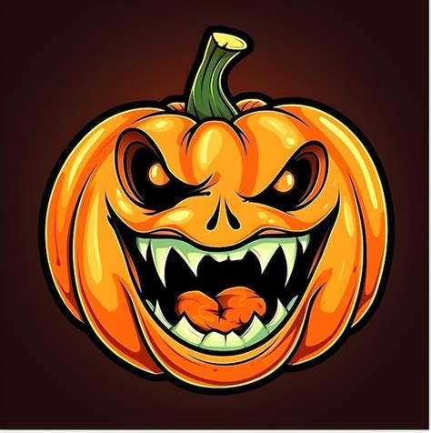 Premium Photo Halloween Cartoon Pumpkin With Open Mouth