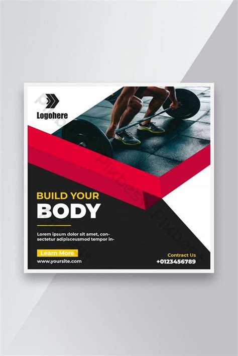 Build Your Body Banner Template Psd Free Download Pikbest