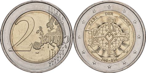 2 Euro Karl der Große Komplettsatz A J 2023 bfr Deutschland