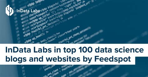 Indata Labs Made It To Top 100 Data Science Blogs And Websites
