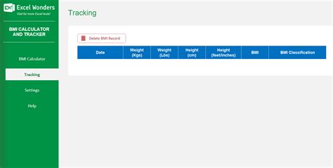 BMI Calculator Tracker Excel Template Excel Wonders