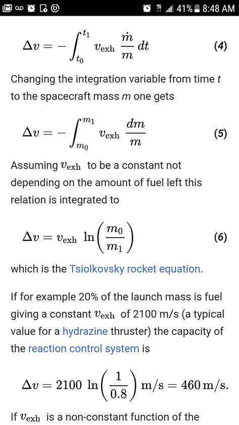Help Me Understand Delta V So I Know It Essentially Means The Amount Of Acceleration A Rocket
