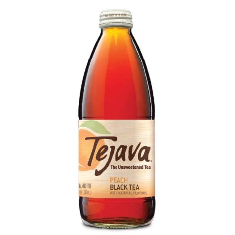 Tejava™ Tea Unsweetened Black Tea Peach 24 Pack 12 Fl Oz Kroger