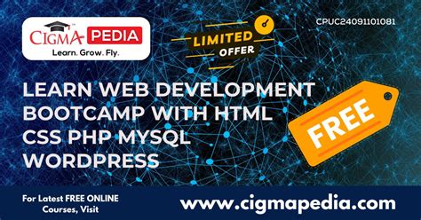 Learn Web Development Bootcamp With Html Css Php Mysql Wordpress Free