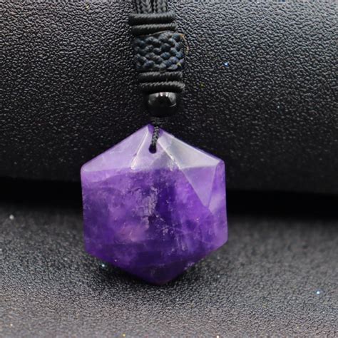 天然黑曜石吊坠 六芒星项链吊坠毛衣链 灵摆 能量石 饰品 阿里巴巴