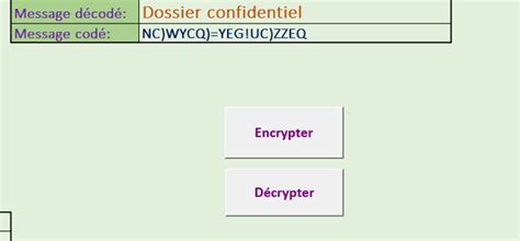 Encrypter Et Décrypter Des Données En Vba Excel