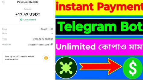 instant payment telegram bot telegram instant payment bot bio bot youtube