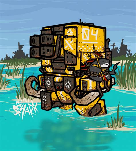 Planet Shark Mech With Trophies By Spectralidax On Deviantart