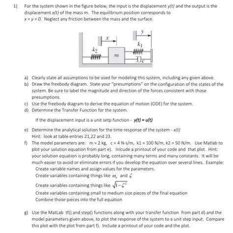 Solved I Need Part F And G Please Its The Matlab Part