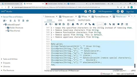 Compress Function In Sas Youtube