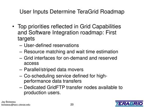 Ppt Teragrid A Terascale Distributed Discovery Environment