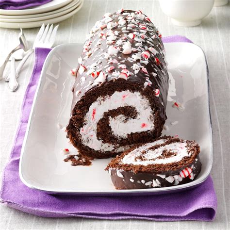 Chocolate Peppermint Log Recipe How To Make It